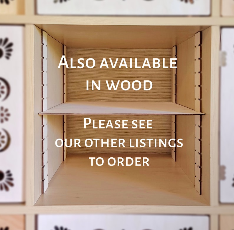 1 Shelf Clear Insert Acrylic Kallax Cube Shelf Adjustable - Etsy