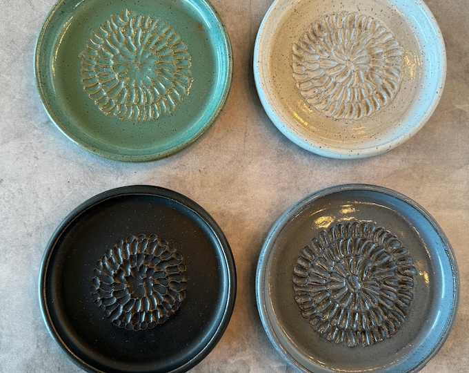 Handmade Ceramic Garlic Grater Plate, Ginger Grater Plate, Kitchen ...
