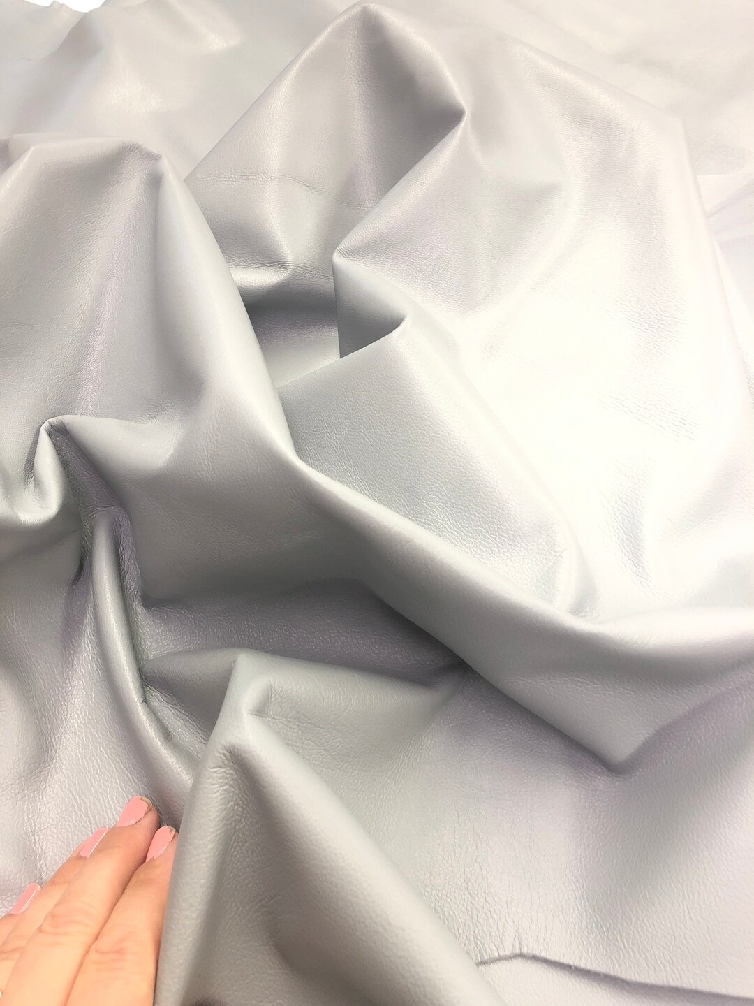 LEATHER DOVE GREY Superb Leather, Soft Thin Lambskin Leather, Thickness ...