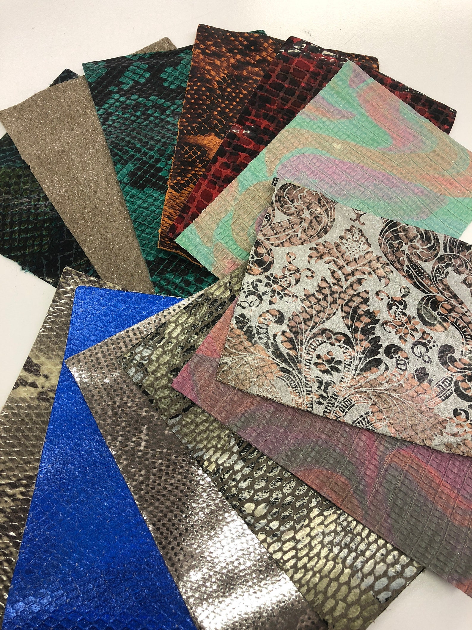 LEATHER VARIETY PACK/ Leather Pack of 12/ Size 5.5x4/leather - Etsy