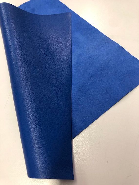 Blue LEATHER Royal Blue LEATHER Natural Leather Sheet Real - Etsy