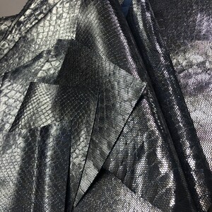 PYTHON GENUINE SKIN Silver Wash on Blue Color Natural Python Skin ...