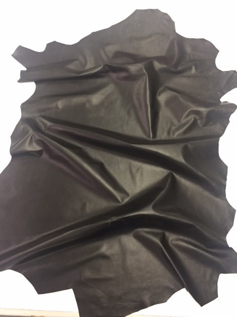 Black LEATHER, LEATHER SKIN, Genuine Leather Sheets, Choose Your Size ...