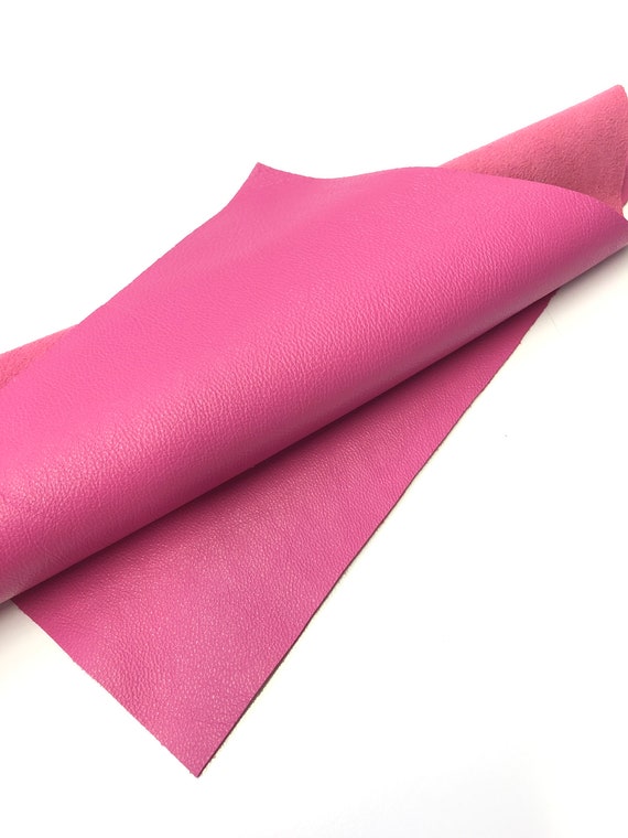 LEATHER 10x10 Hot Pink Leatherbright Pink Leather | Etsy