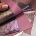 PINK LEATHER Set of 4/genuine Leather/choose Your Size or Get Full ...
