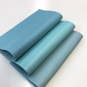 LEATHER Blue 8"x8" Leather Sheets/ Leather Hides Pastel Blue, Light ...