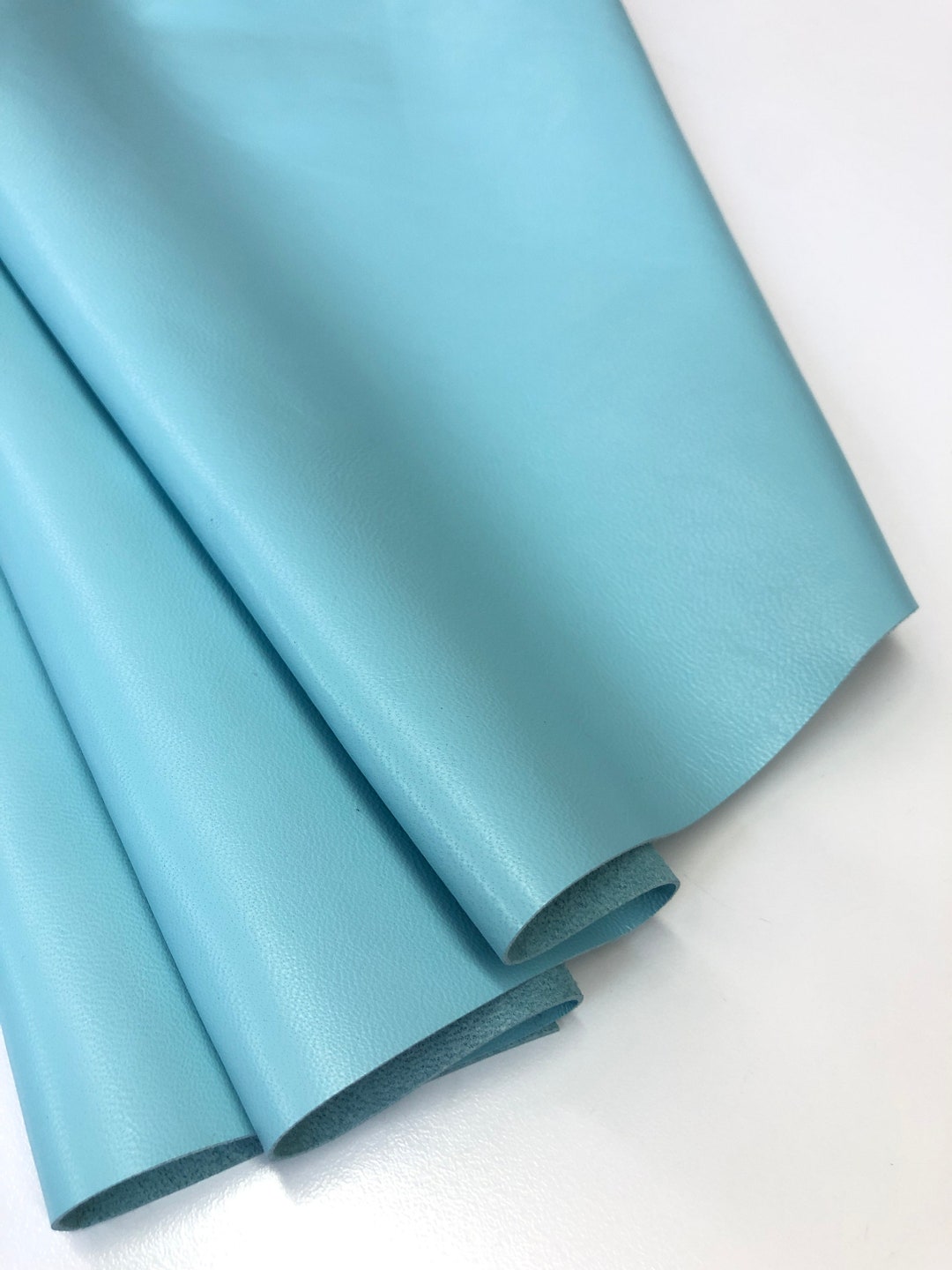 LEATHER Robin Egg Blue LEATHER, Leather Sheet, Light Blue Leather Skins ...