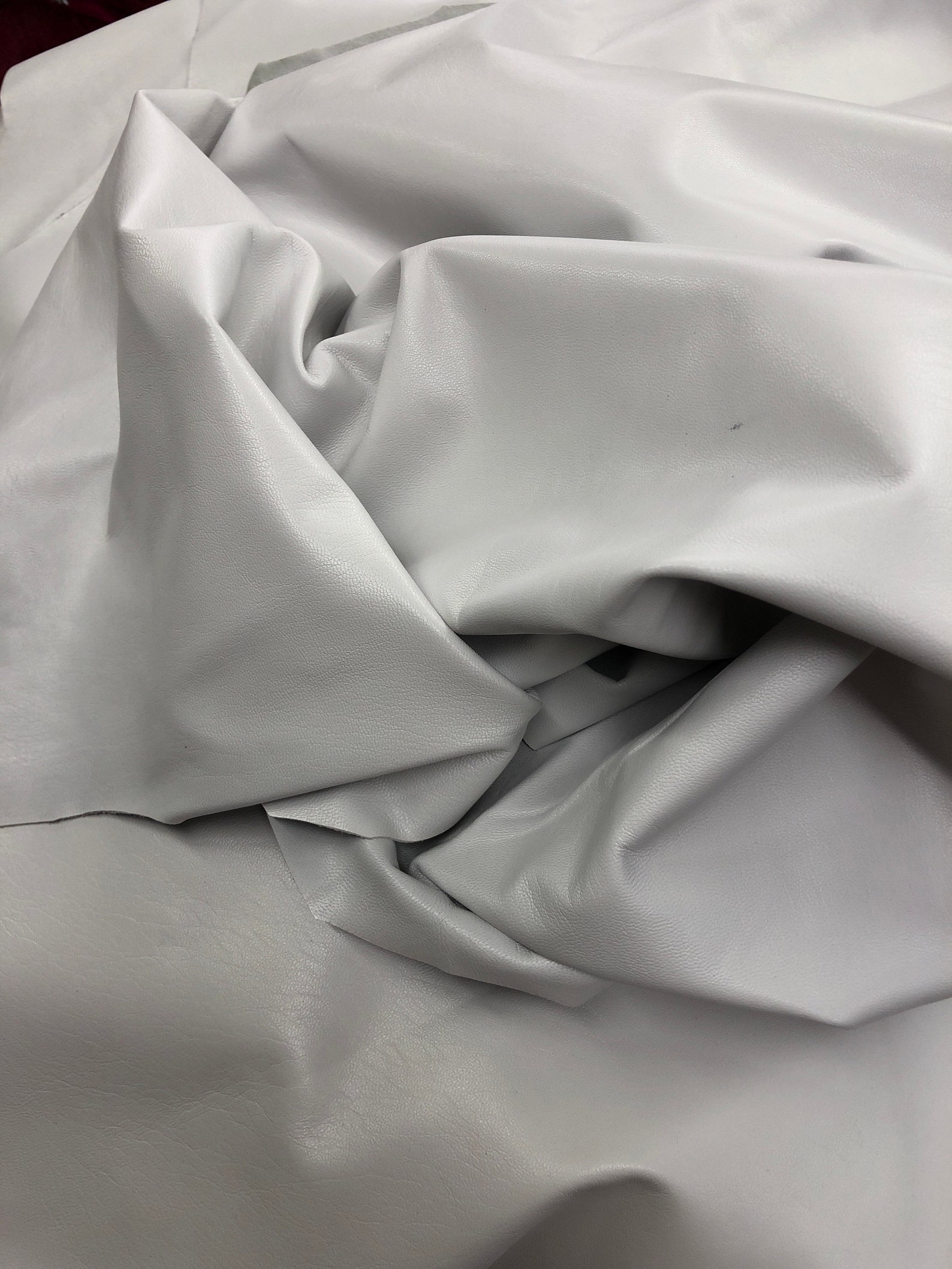 White Genuine ITALIAN LAMBSKIN, LEATHER, Choose Your Size, Leather Hide ...