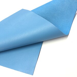 Blue LEATHER 10”x10” Sky Blue LEATHER, Blue Leather Sheet, Blue Leather ...