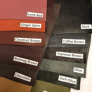 LEATHER EARTHTONE Genuine LEATHER Sheets, "superb M 7005" Over 100 ...