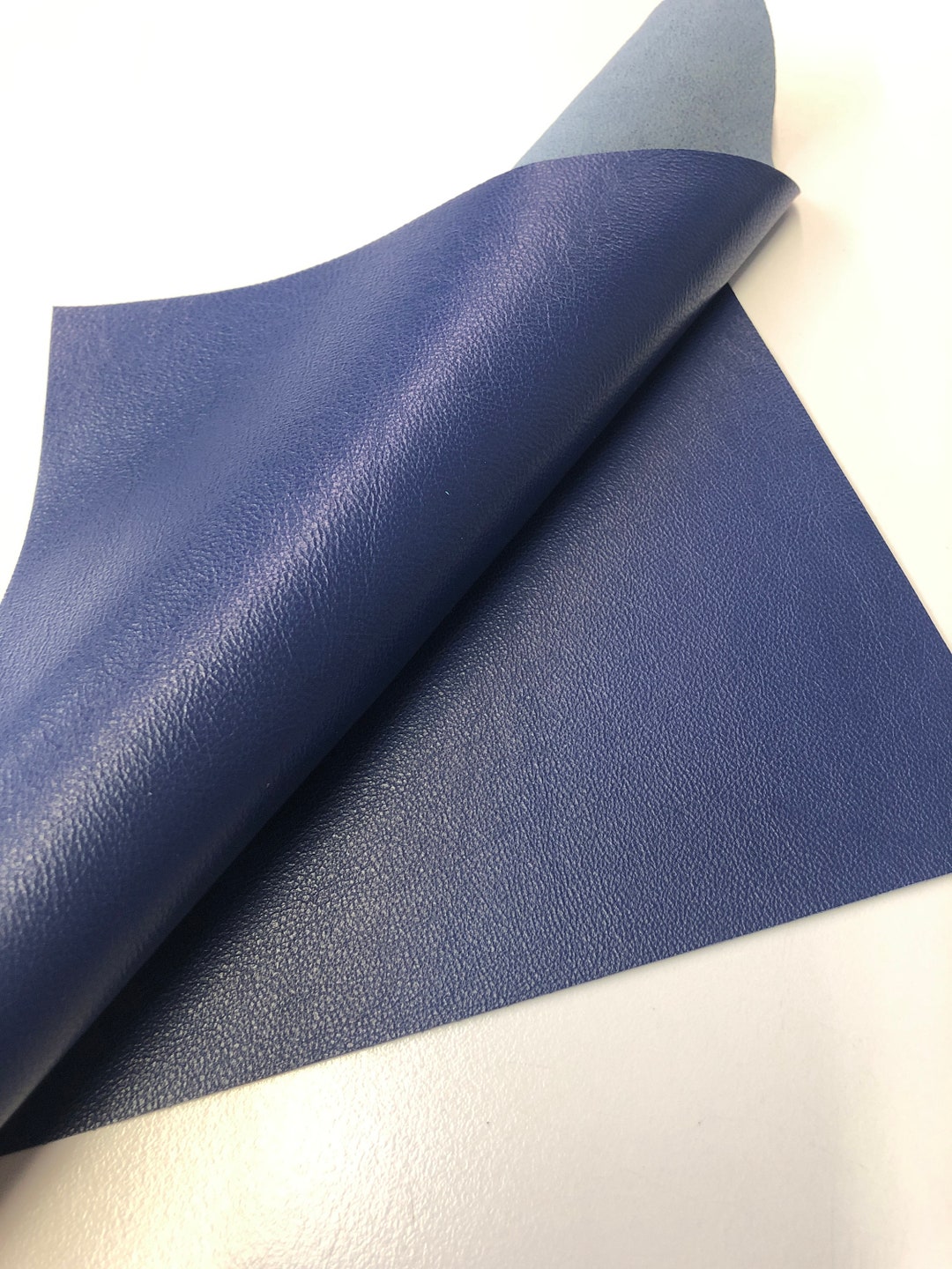 Blue LEATHER 8"x10" Midnight Blue LEATHER, Blue Leather Sheet, Navy ...