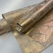 NEW LEATHER 12x24 RARE Copper Metallic Marble Print Cowhide Skin ...