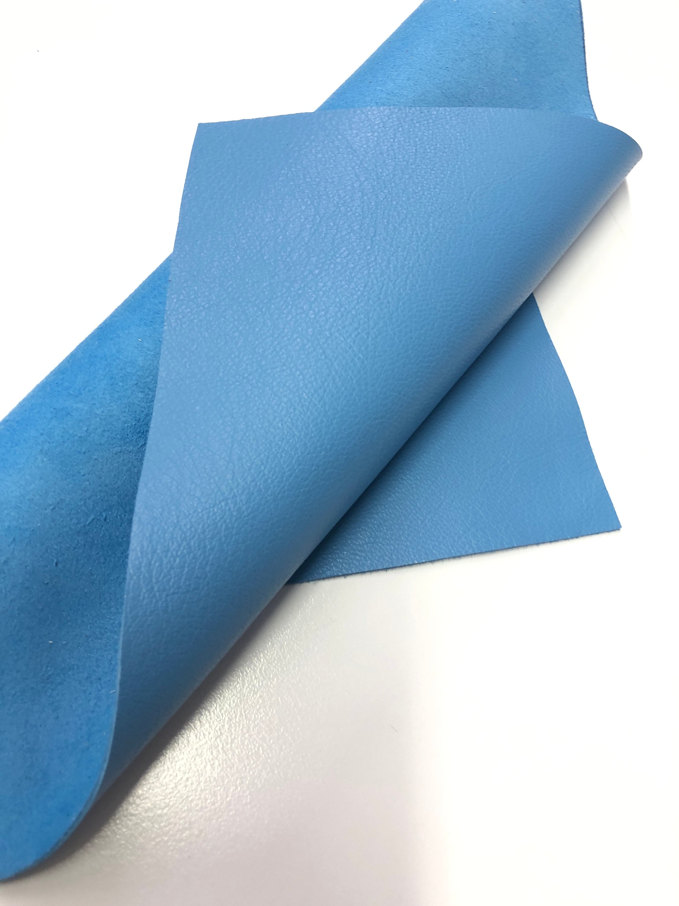Blue LEATHER 10x10 Sky Blue LEATHER Blue Leather Sheet | Etsy