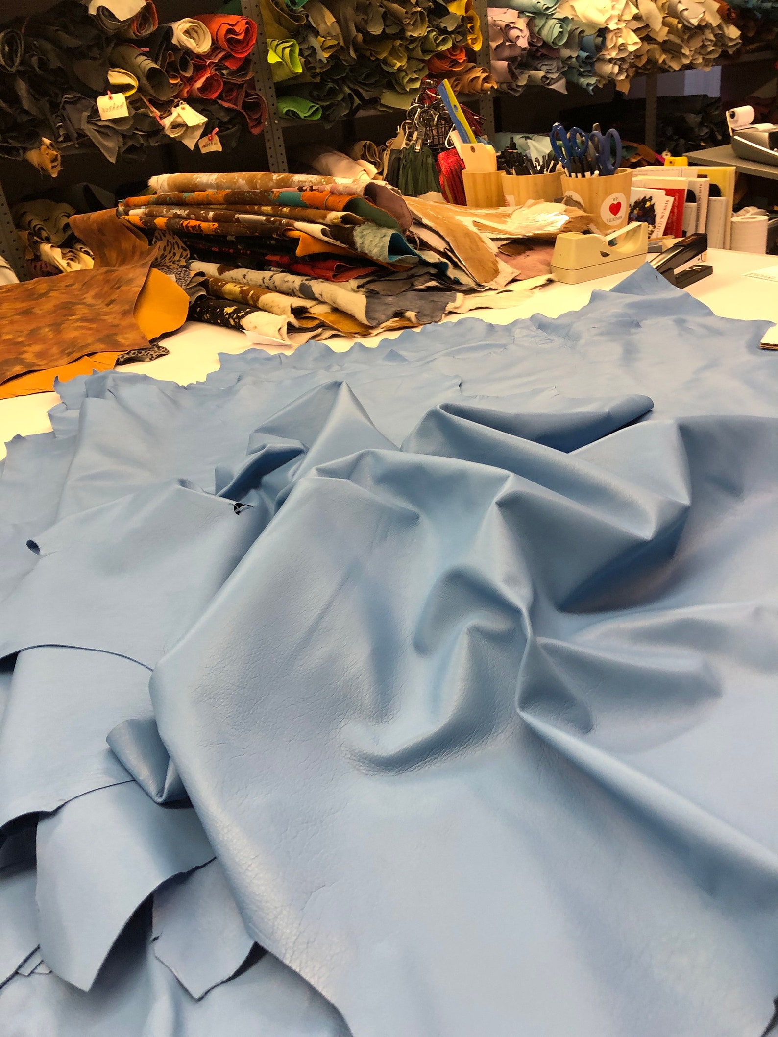 BEAUTIFUL LEATHER /SKY Blue Nappa Lamb Skins/blue Lambskin - Etsy