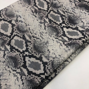 SNAKE LEATHER Python 8x8 Snakeskin Print Calfskin Leather/thickness 2.2 ...