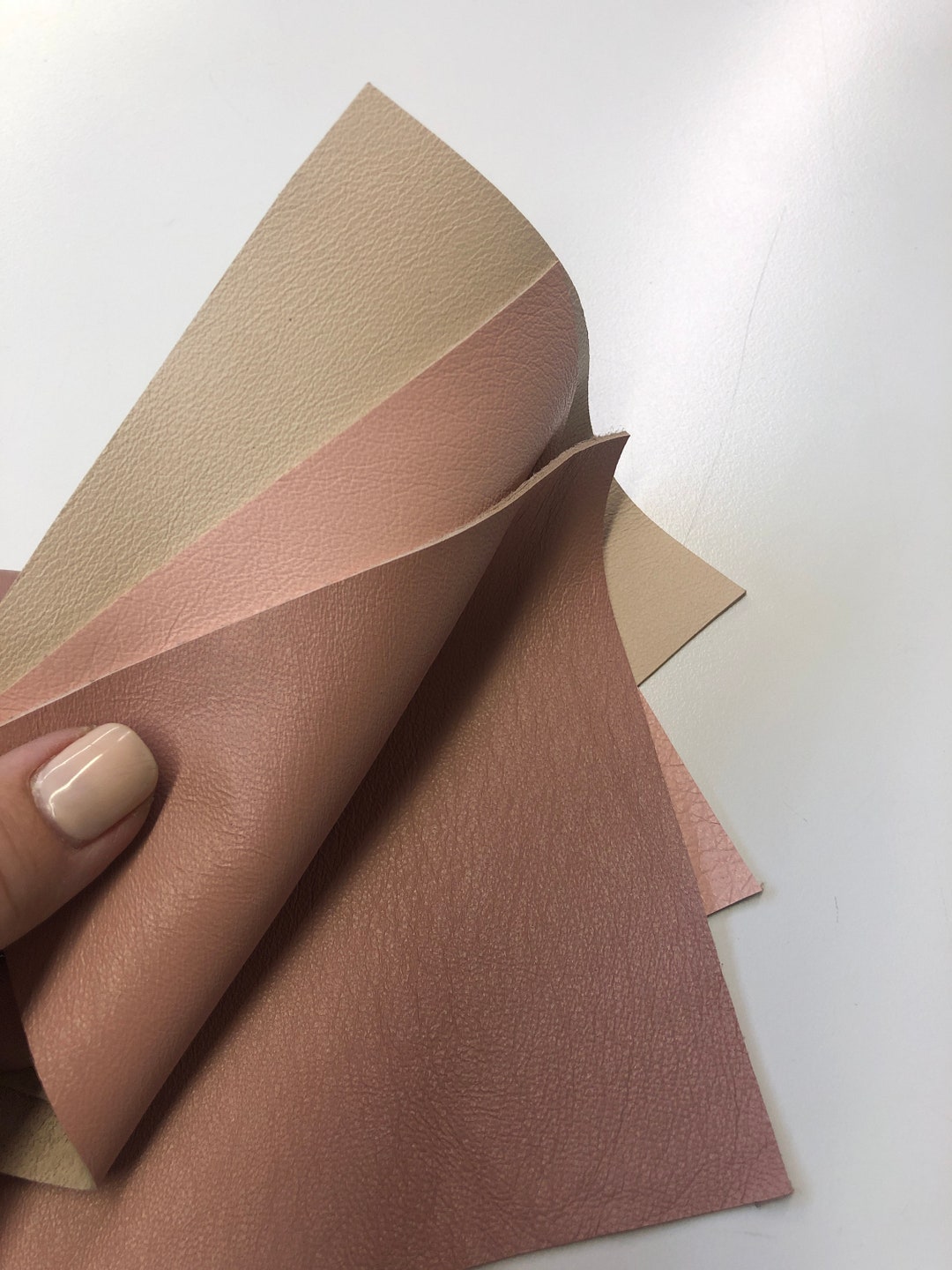 Pink LEATHER 12"x24" Sheets 3 Shades Pink Pale Pink, Ballerina Pink ...