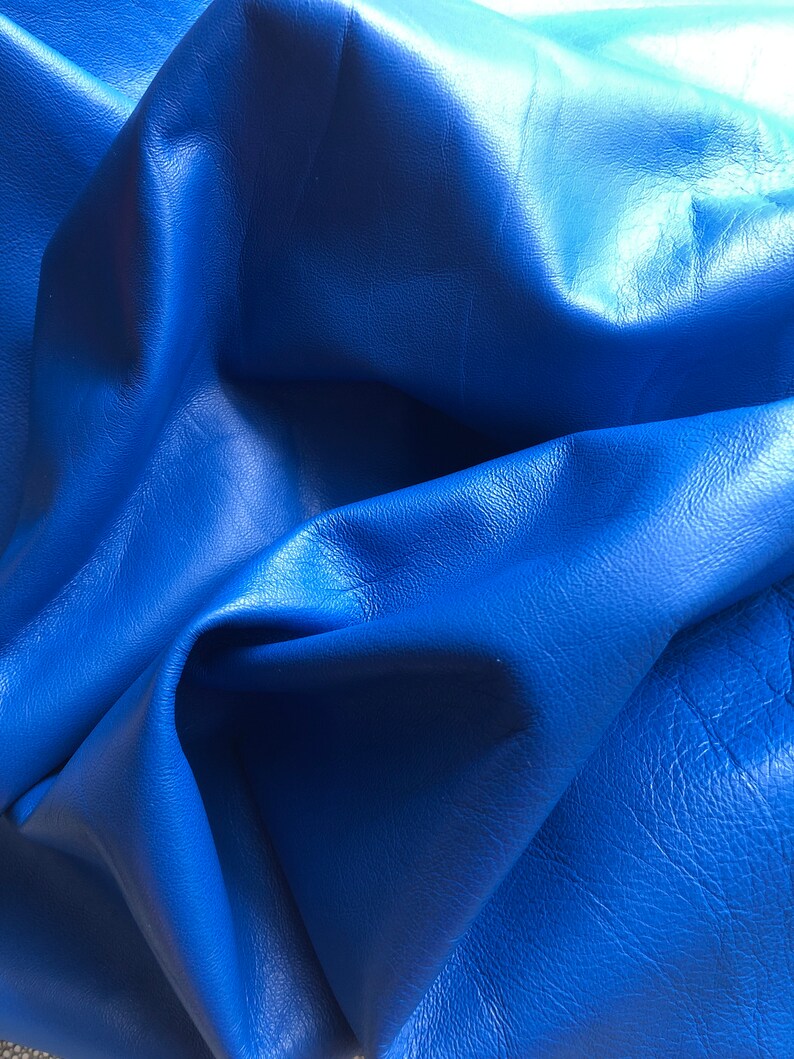 Royal Blue Lambskin Leather Sheet, Soft Italian Leather, 0.6mm - Etsy