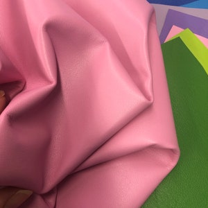 GENUINE LEATHER SUPERB Pink Leather Sheet, Choose Size or Full Hides ...