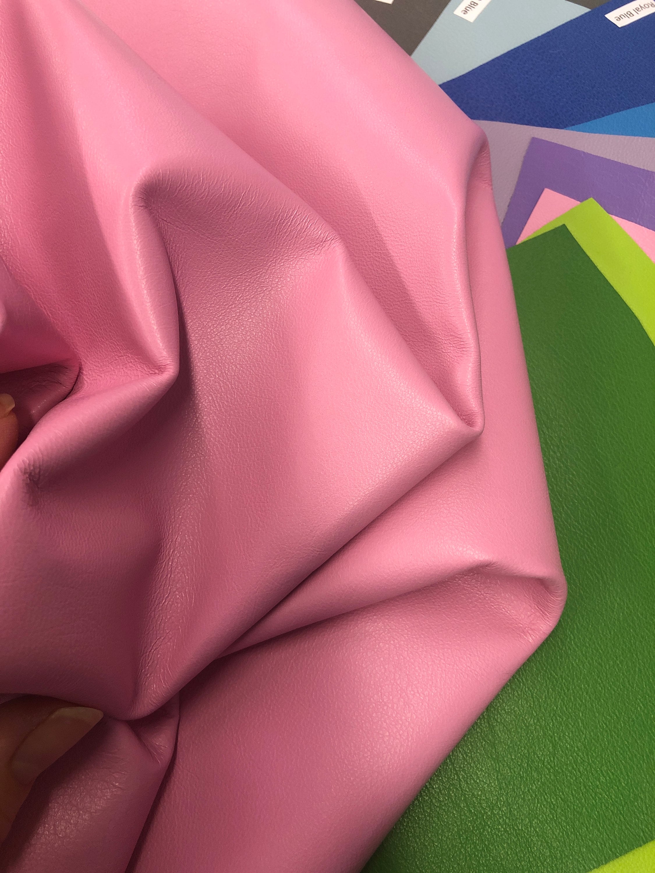 PINK GENUINE LEATHER Leather Sheet Choose Size or Full - Etsy