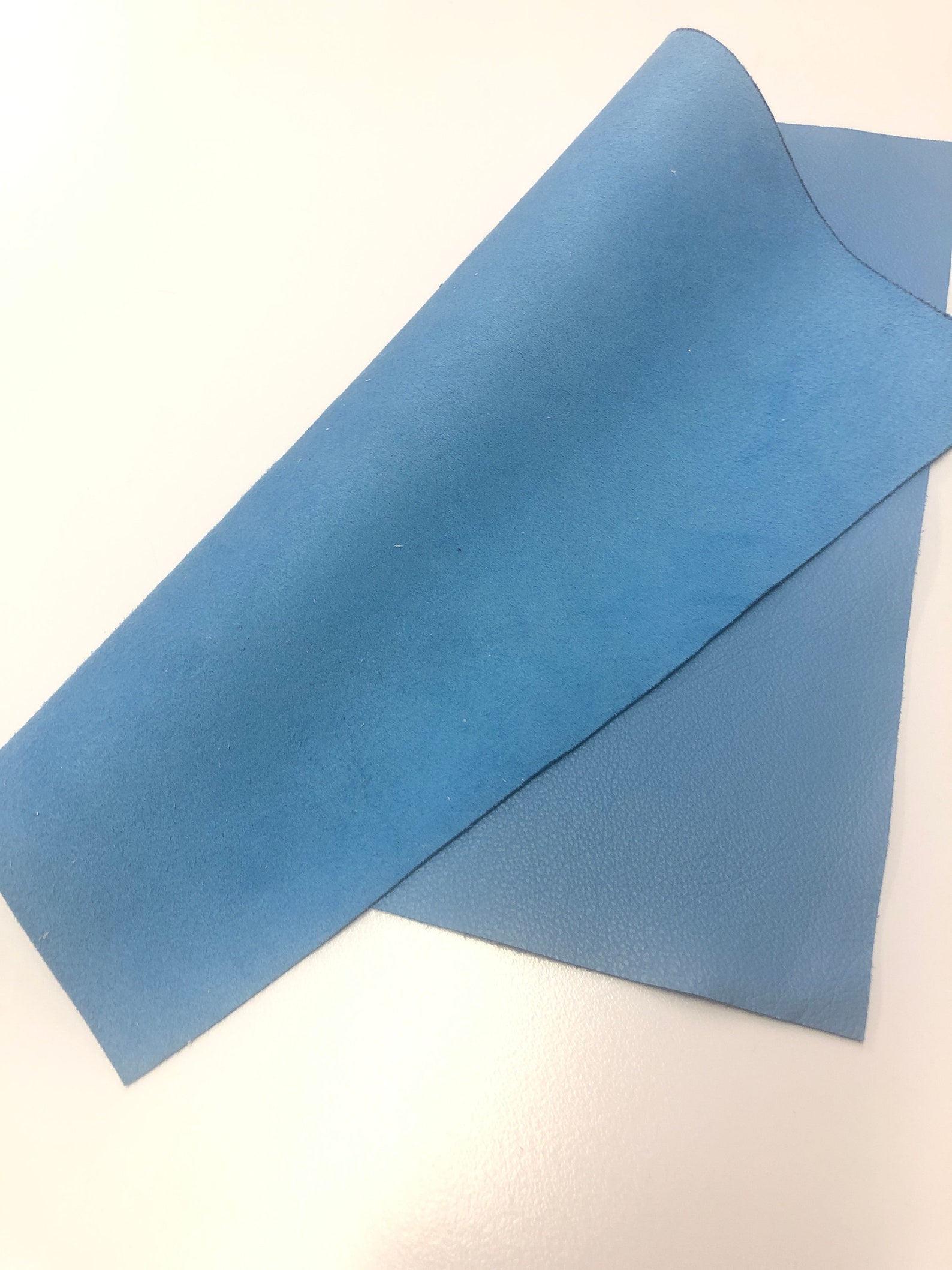 Blue LEATHER 10x10 Sky Blue LEATHER Blue Leather Sheet | Etsy