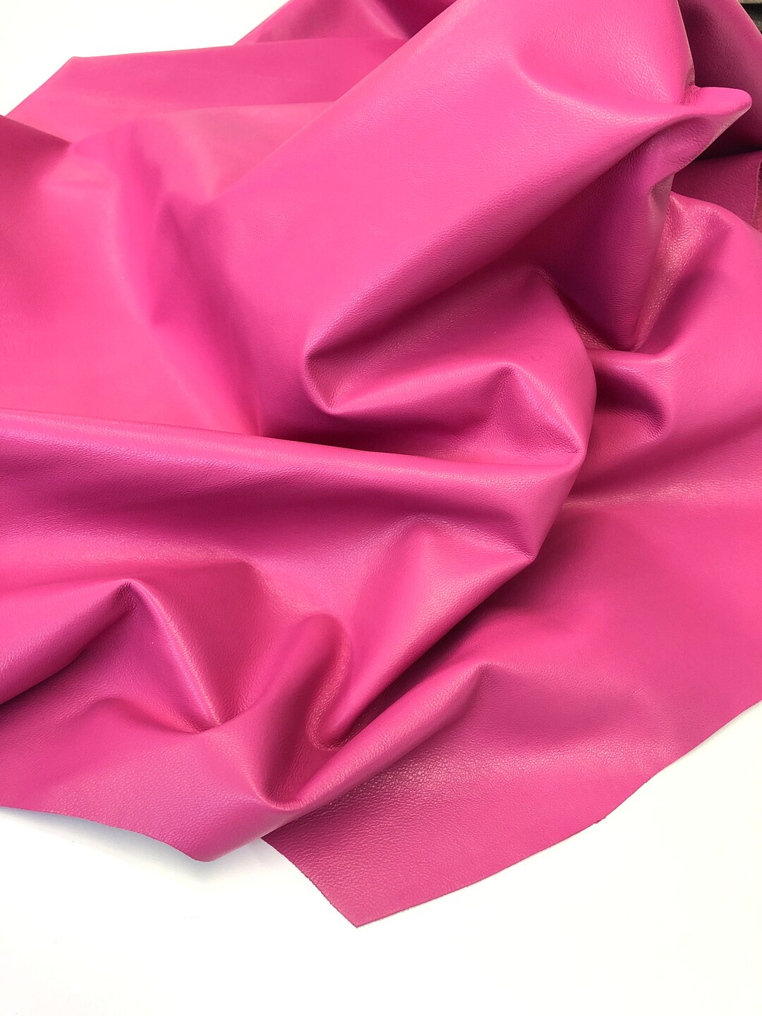 LEATHER Lambskin Hide HOT PINK Leather, Top Quality Leather, Soft ...