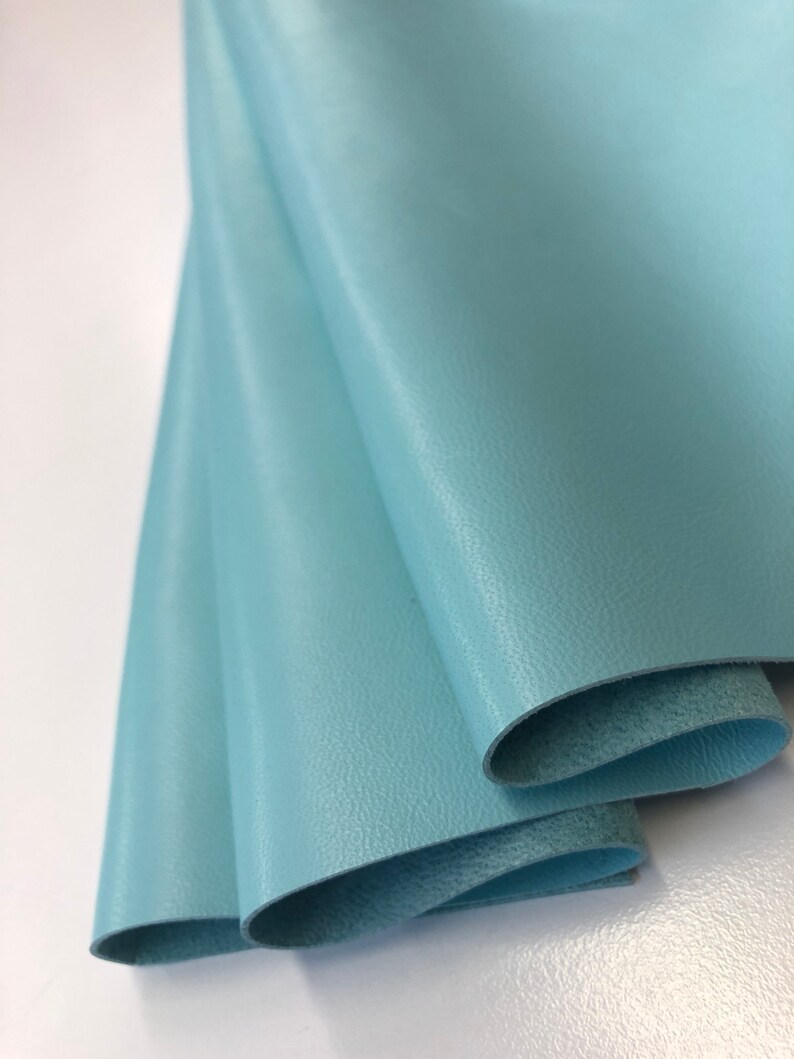 LEATHER Robin Egg Blue LEATHER, Leather Sheet, Light Blue Leather Skins ...