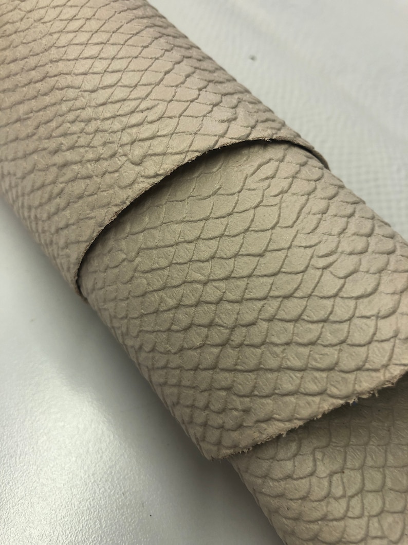 Pale Pink LEATHER SNAKE Embossed Leather/calfskin Leather - Etsy UK