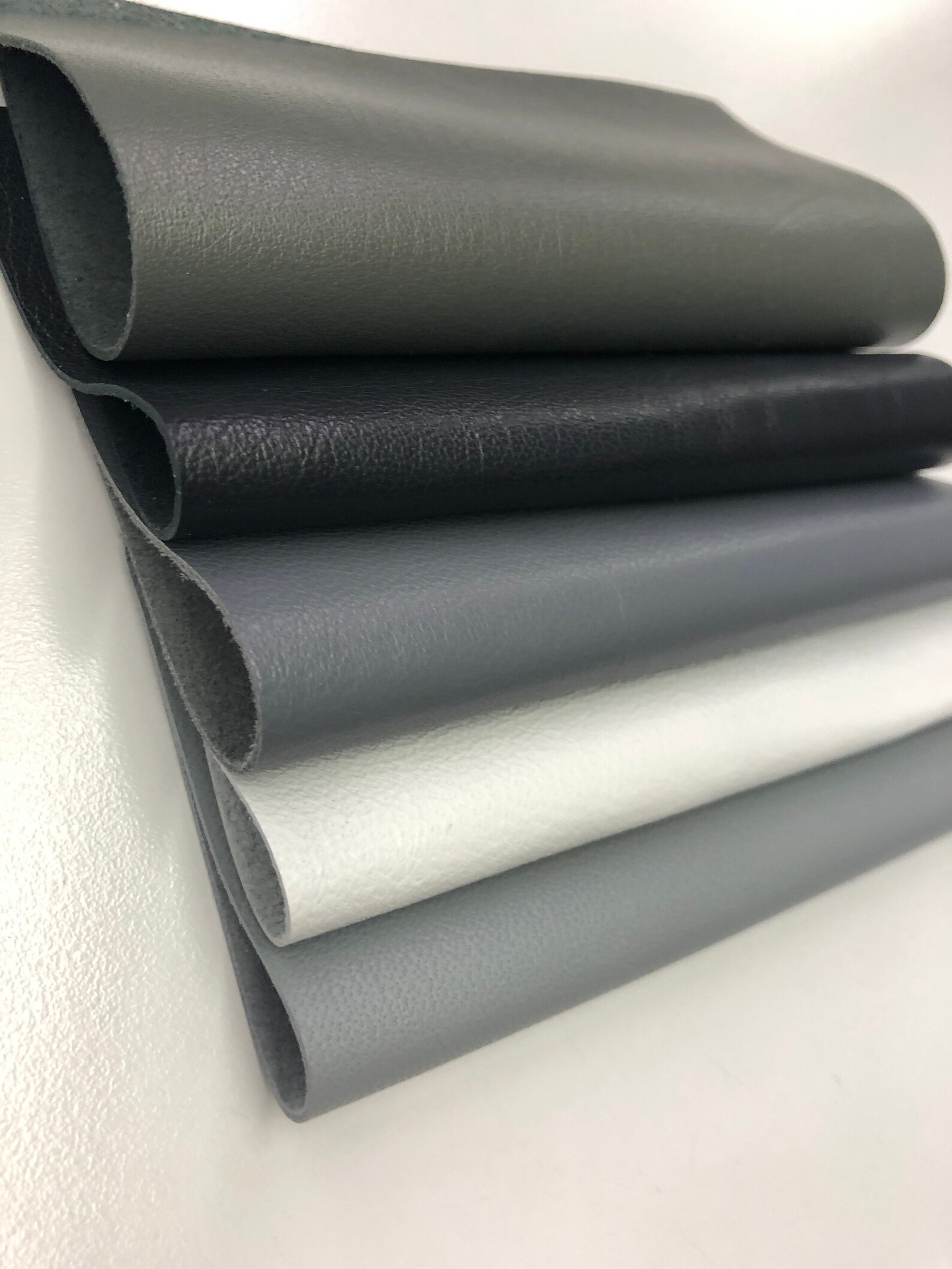 GREY Leather/real Genuine Leather/shades of Grey Leather Sheets/set of ...