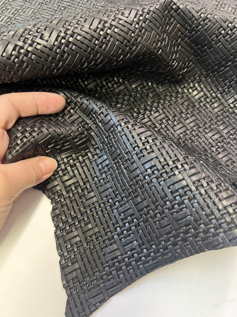 LEATHER Basketweave Embossed Leather, LEATHER, BASKETWEAVE, Weave ...