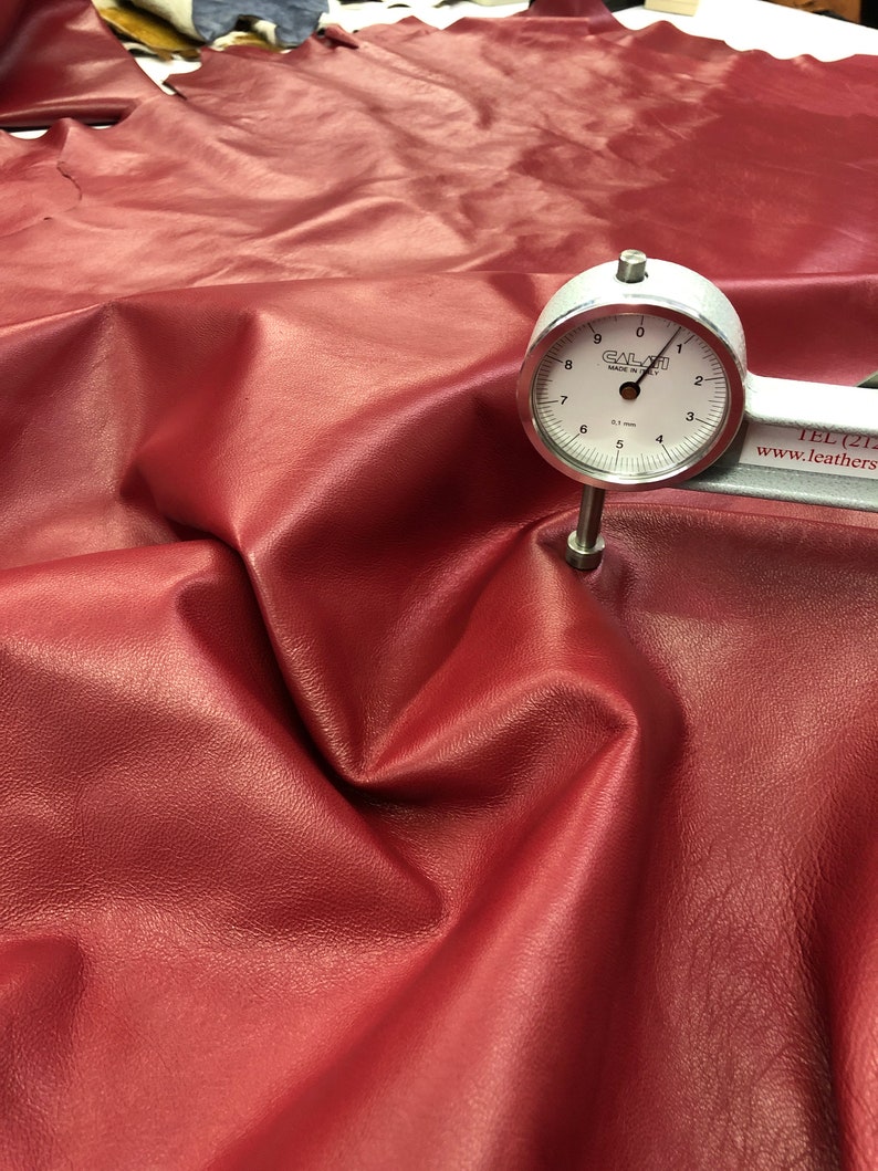 Fall Red LEATHER Skins/dark RED Leather Skins/top Lambskin | Etsy