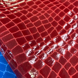 Croco Alligator LEATHER 12"x24" PATENT CROCODILE, Real Genuine Lambskin ...