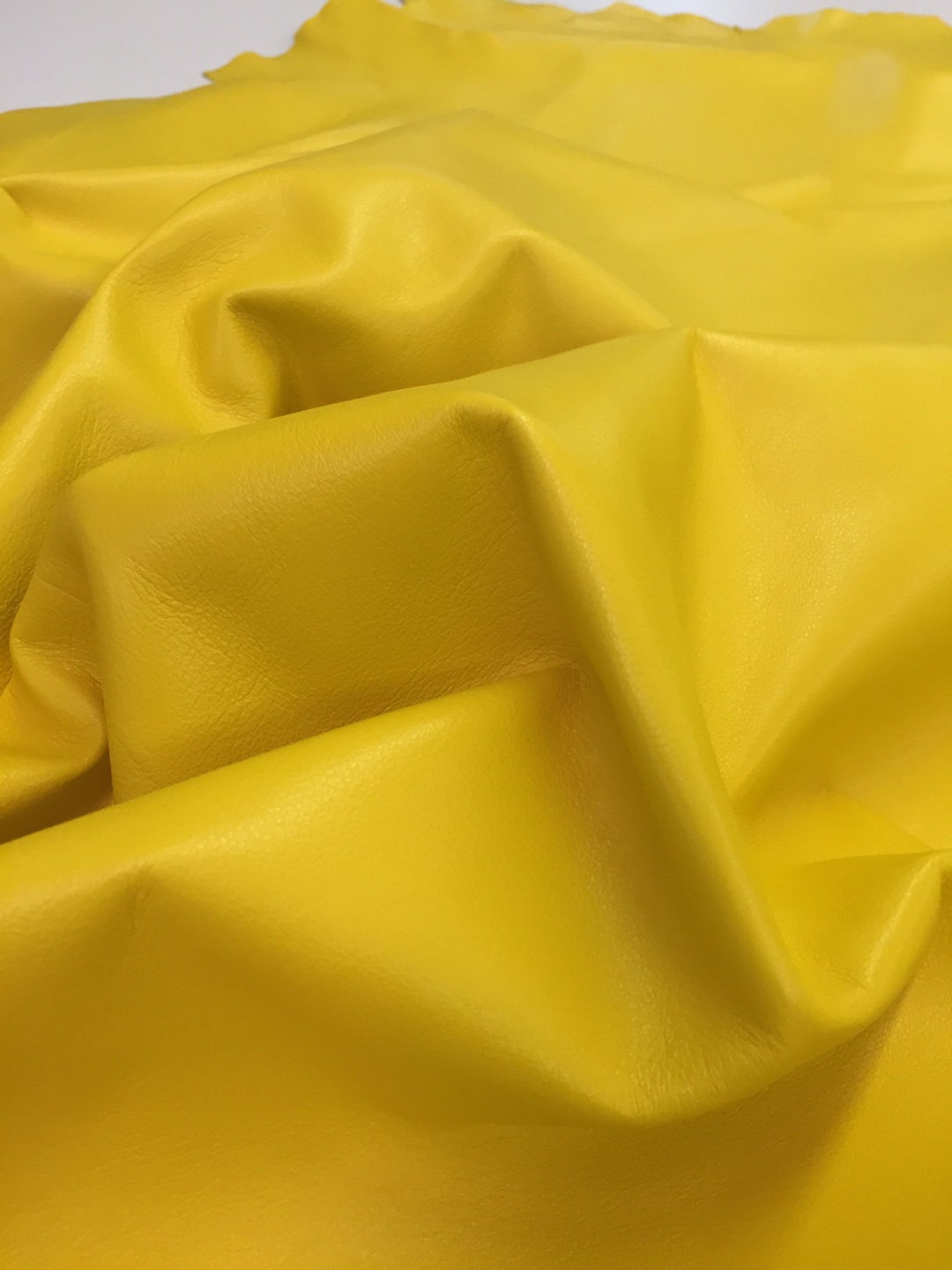 Yellow Leather NAPPA LAMBSKIN LEATHER, Leather Sheet, Choose Your Size ...