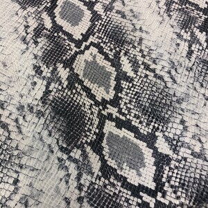 SNAKE LEATHER Python 9"x9" Snakeskin Print Calfskin Leather/thickness 2 ...