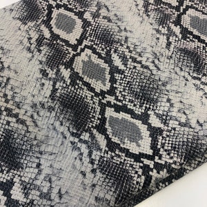 SNAKE LEATHER Python 9"x9" Snakeskin Print Calfskin Leather/thickness 2 ...