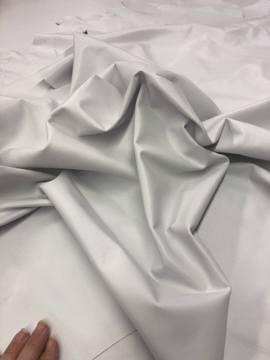 WHITE SUPERB LEATHER, Genuine Leather Sheet, Leather Scrap, Leather ...