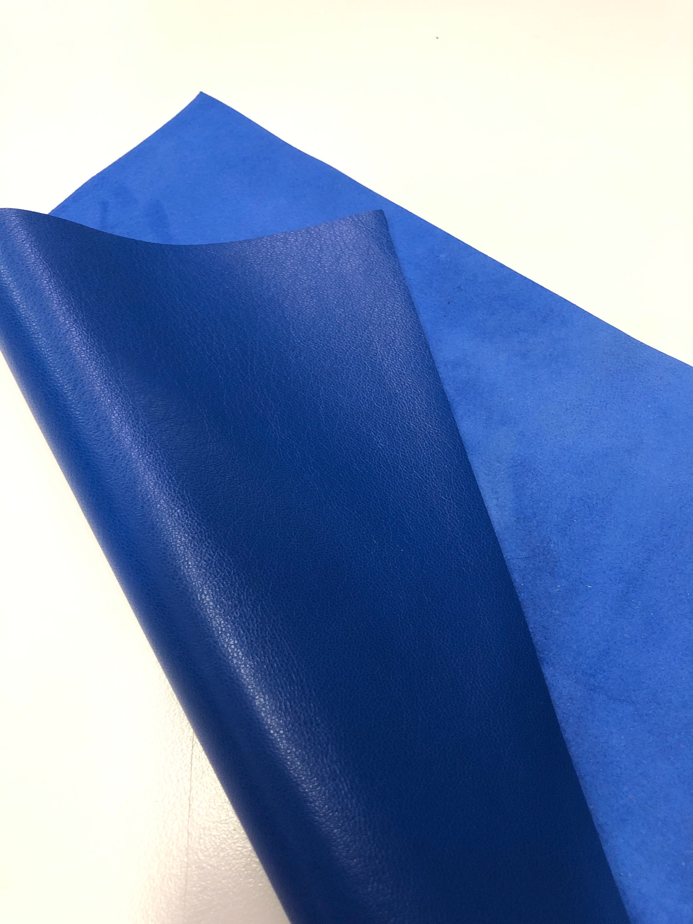 Blue LEATHER 8x8 Royal Blue LEATHER leather Sheet Leather | Etsy
