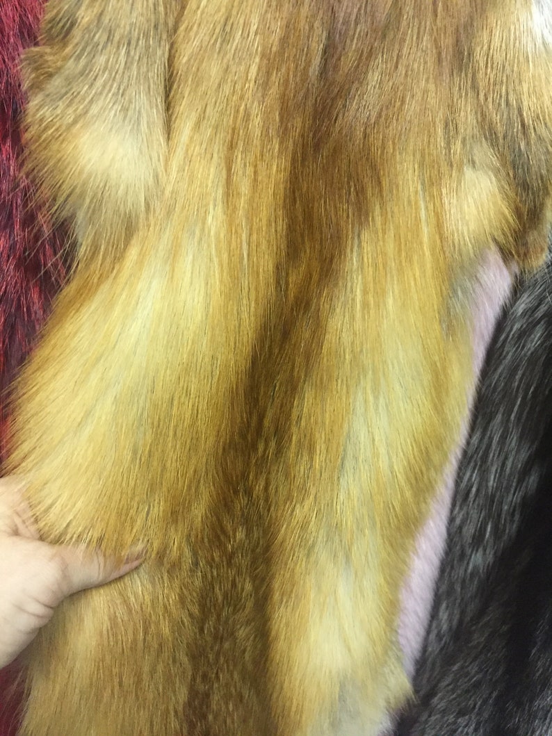 FOX SKIN Red Genuine Fox Skin Fur Hide - Etsy