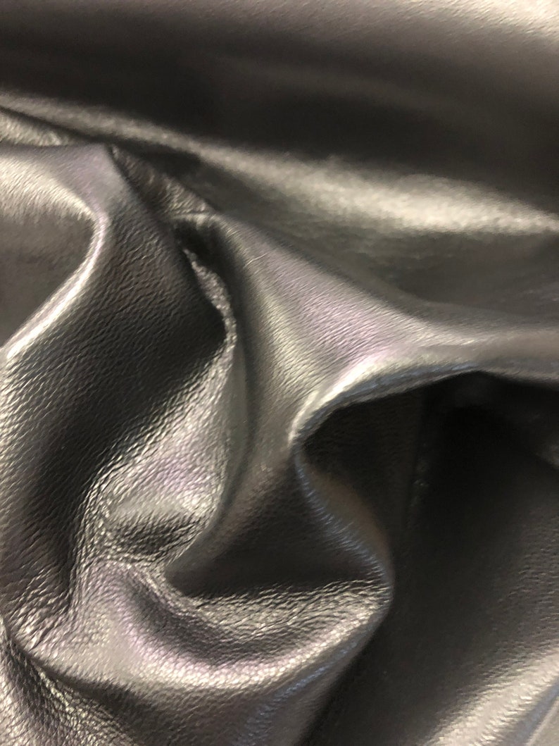 Black LEATHER, LEATHER SKIN, Genuine Leather Sheets, Choose Your Size ...