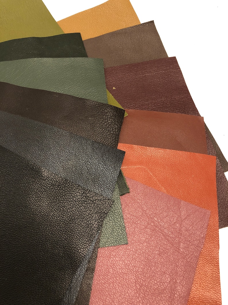 LEATHER SPICE Earthtones LEATHER Sheets Superb M | Etsy