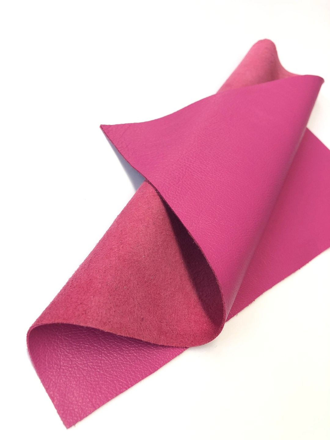 Bright Pink LEATHER 18x20 Hot Pink LEATHER, Bright Pink Leather Sheet ...