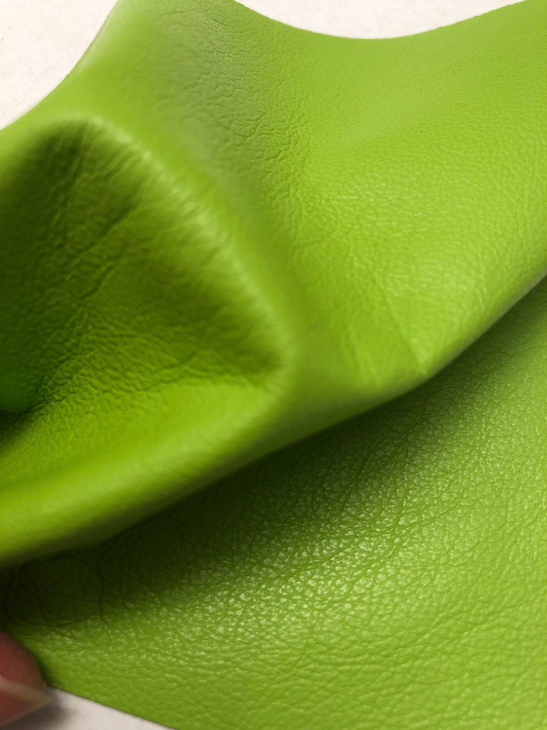 LEATHER NEON Green-genuine Leather Sheets-superb Buttery Soft Thin ...