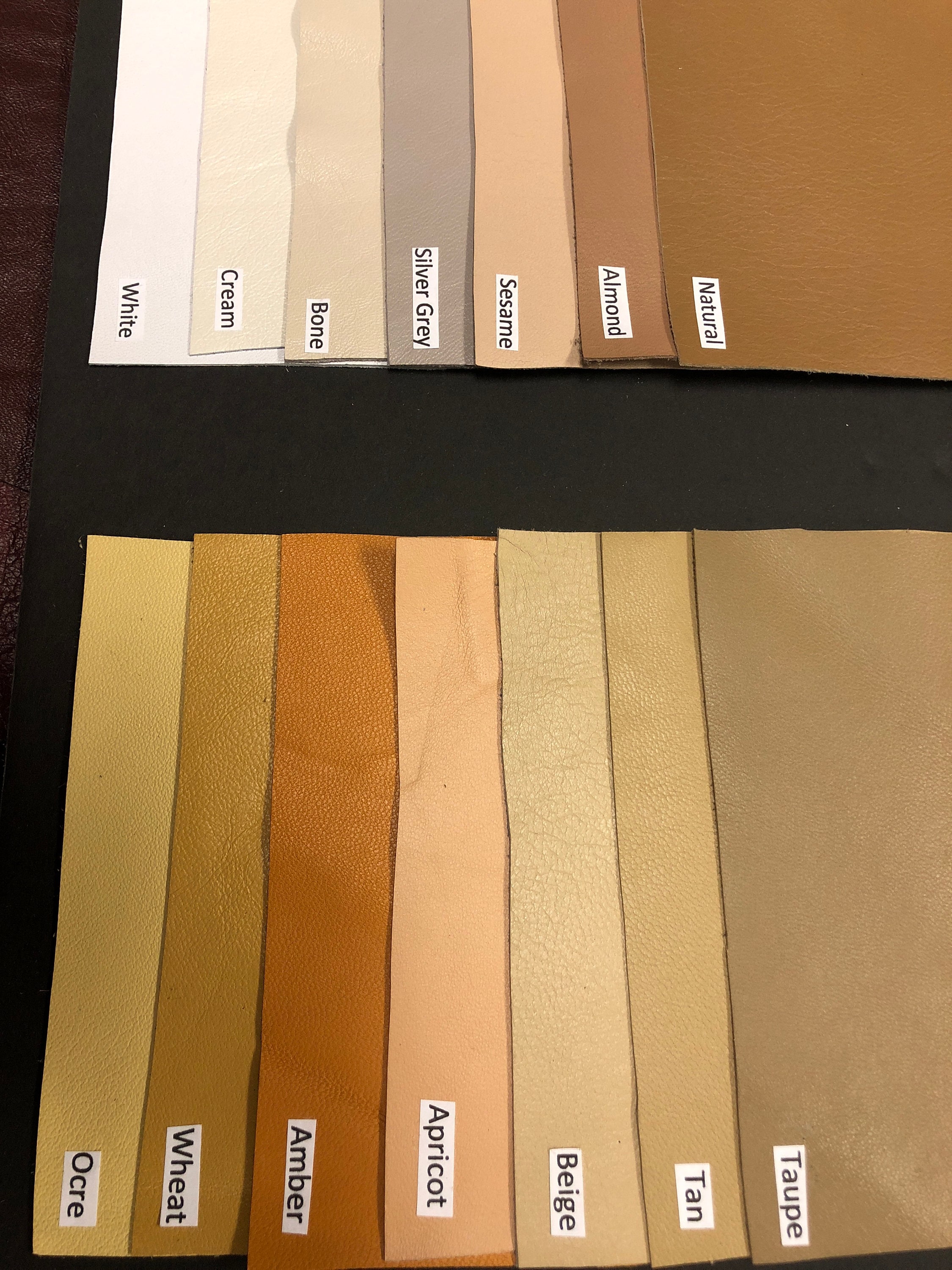 LEATHER NEUTRAL EARTHTONE Genuine Leather/superb | Etsy