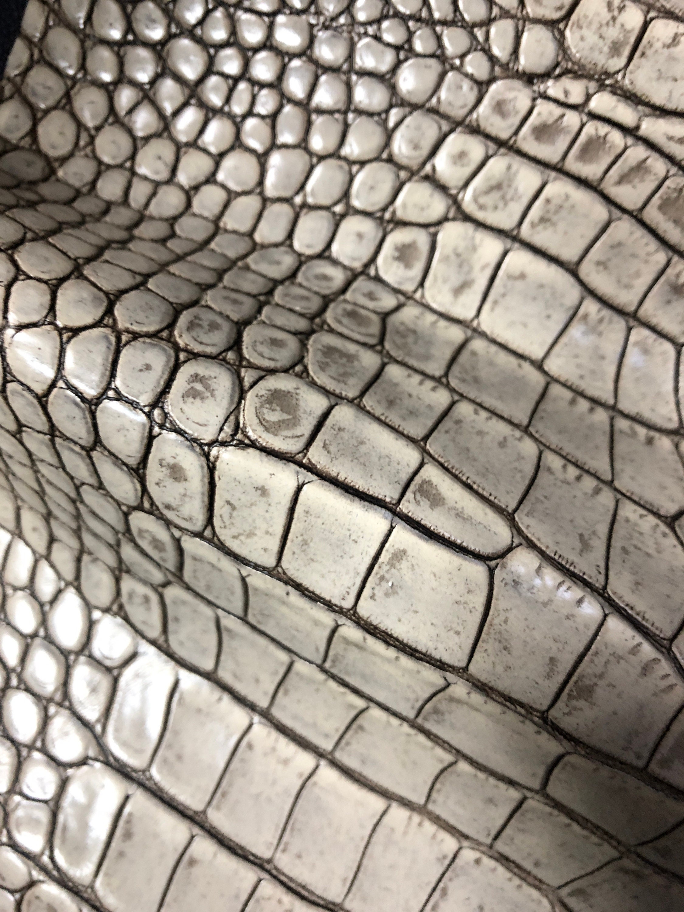 LEATHER GENUINE Leather Crocodile Alligator Embossed Leather,cowhide ...