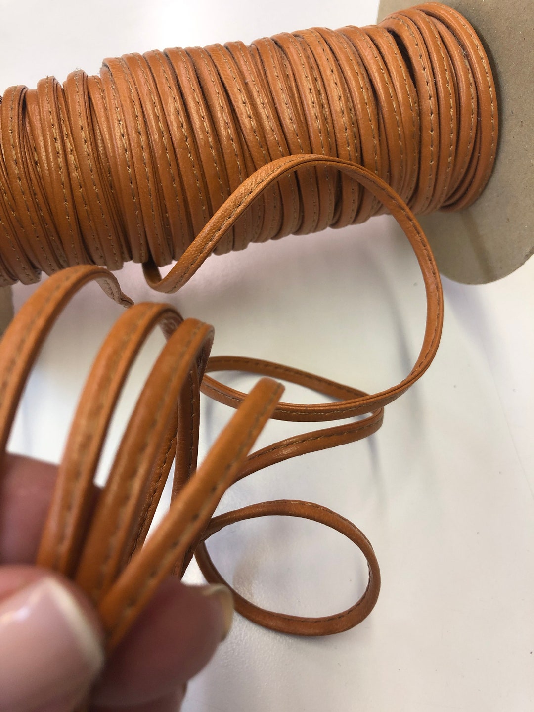 Drawstring LEATHER Cord Lace 3/16”leather Lace, Leather Straps for ...