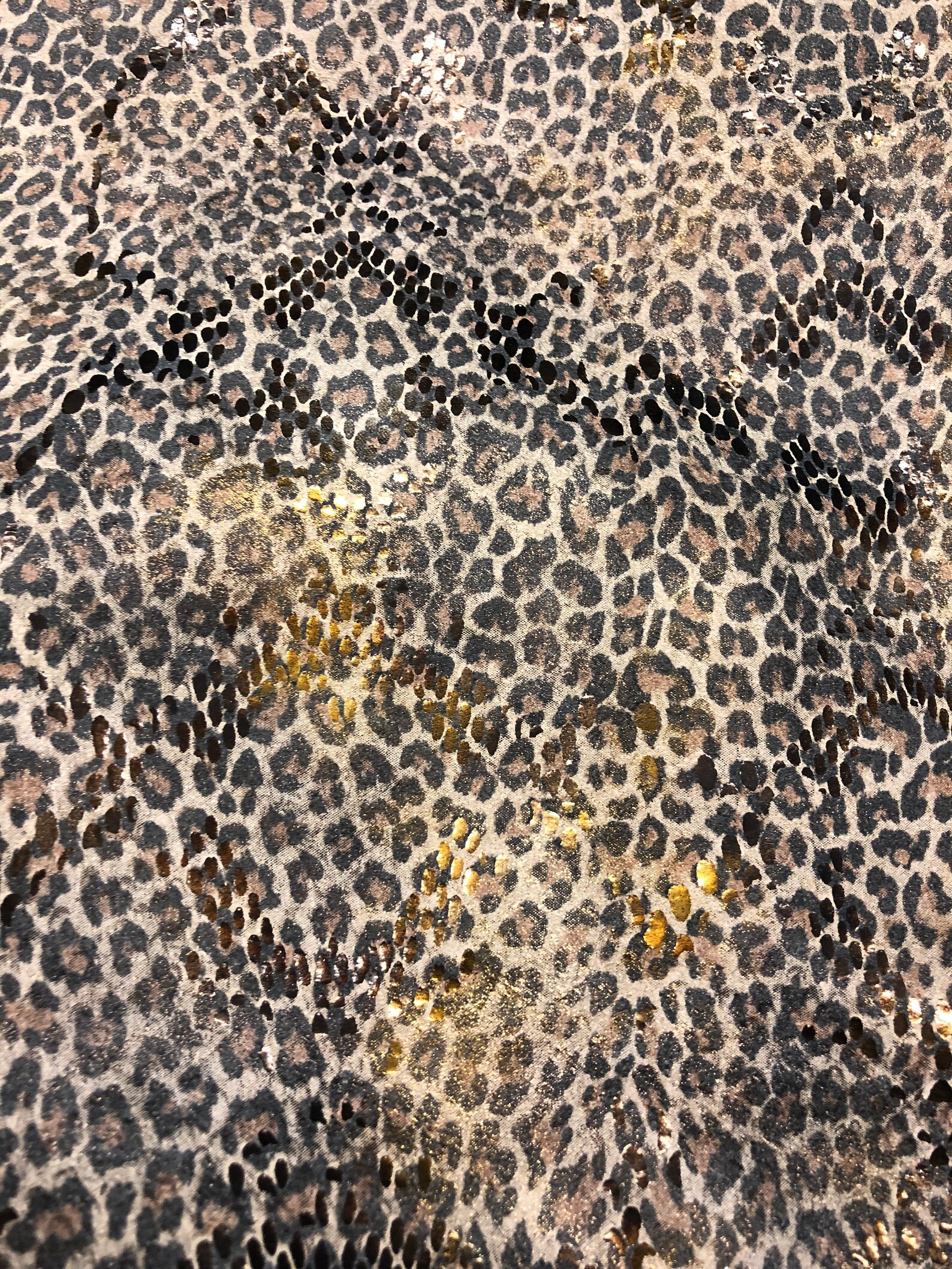 LEATHER Leopard Print With Gold in It LEATHER Hide Leather - Etsy