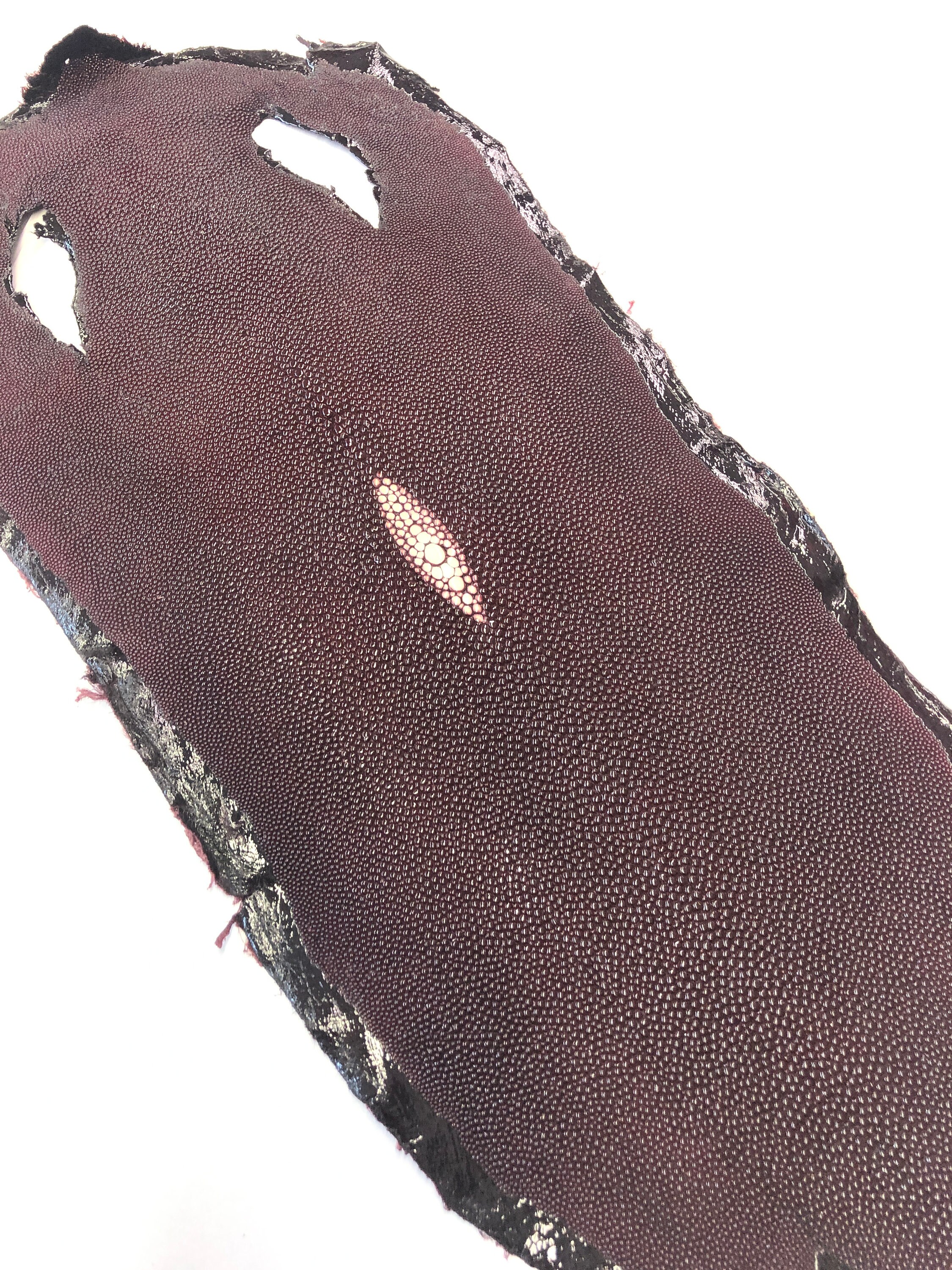 WINE STINGRAY Genuine Real Exotic Skin Stingray LEATHER Hide | Etsy
