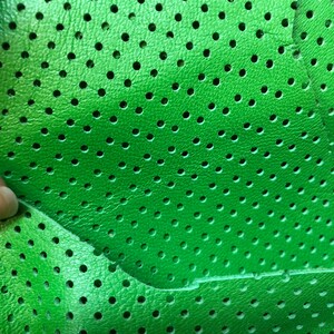 PERFORATED LEATHER SHEET Many Colors Many Designs Pick Your Color and ...