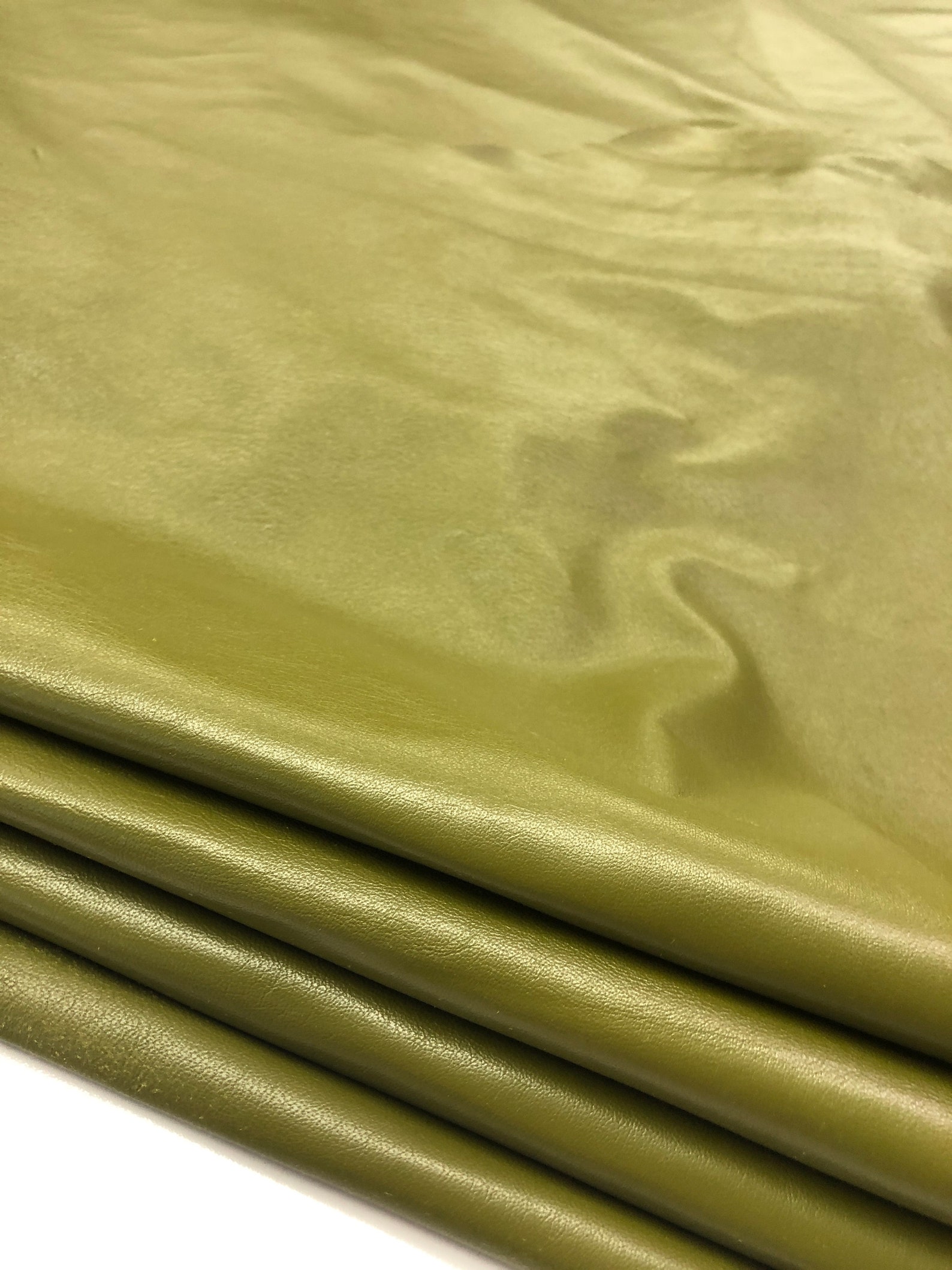 OLIVE LEATHER SKINS/ Olive Green/army Green/lambskin Leather/ | Etsy