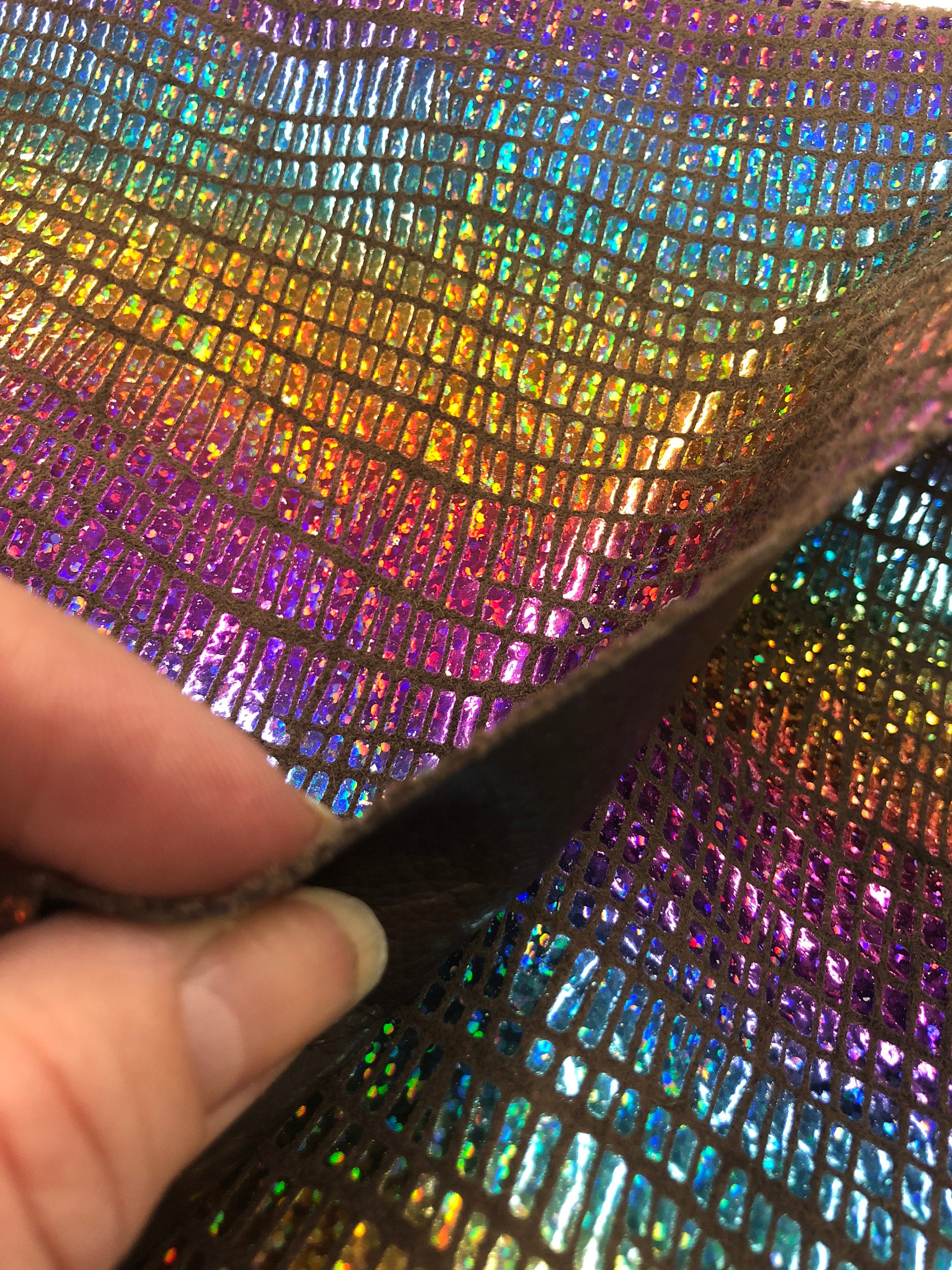 LEATHER Glitter SHINY METALLIC Glittering Metallic Leather - Etsy