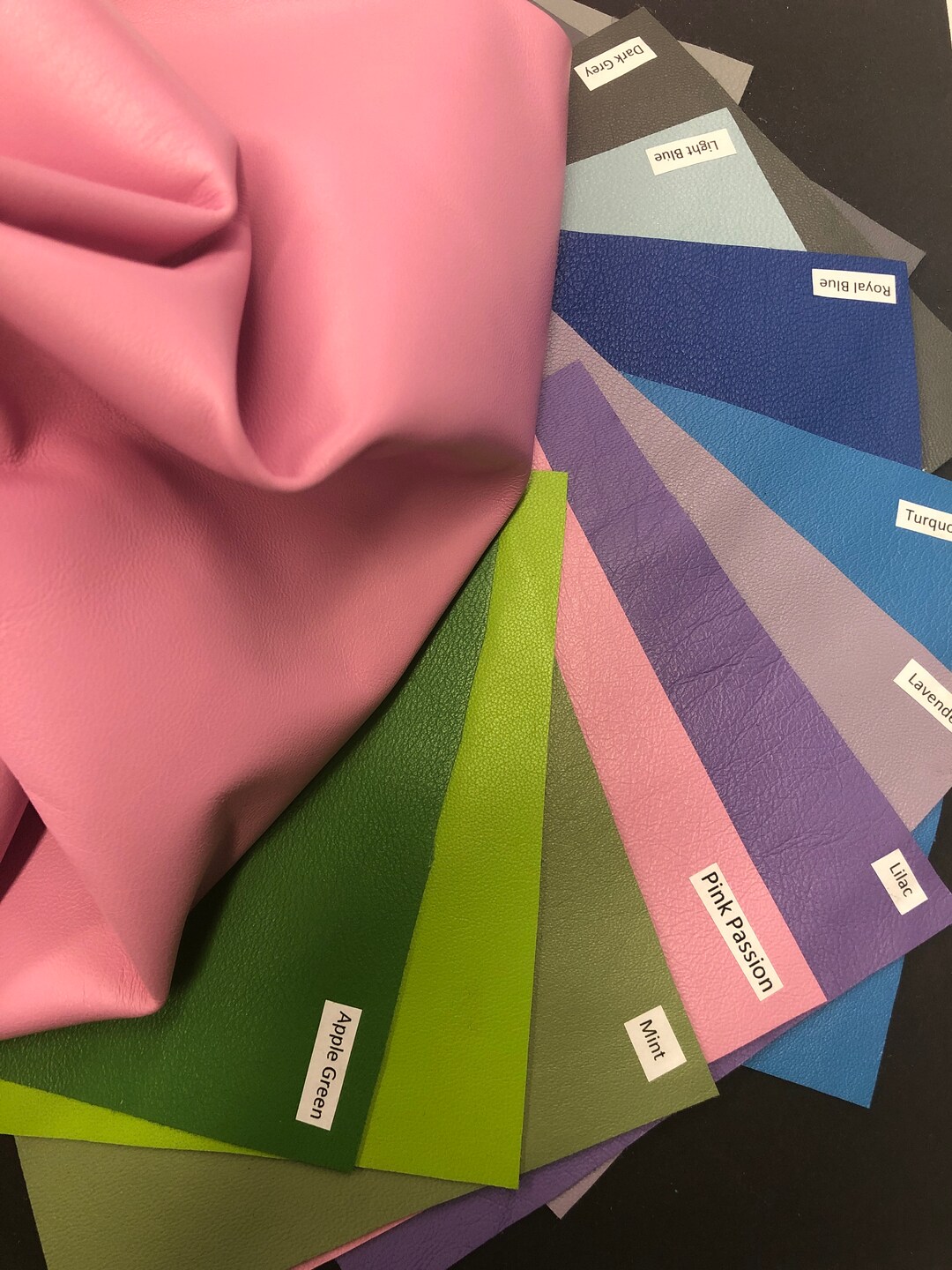 PINK GENUINE LEATHER, Leather Sheet, Choose Size or Full Hides, Leather ...